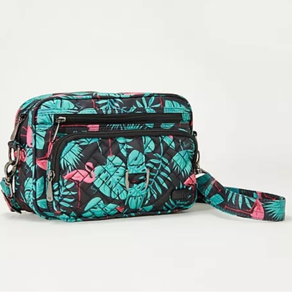 lug | Bags | Lug Carousel Rfid Crossbody Belt Bag In Flamingo Print ...